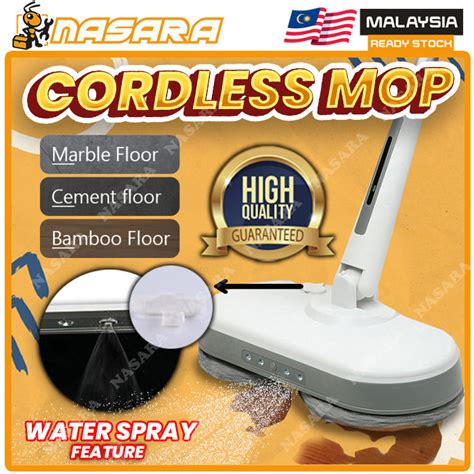 Nasara 2 In 1 Cordless Electric Floor Spray Mop Cleaner Rechargeable
