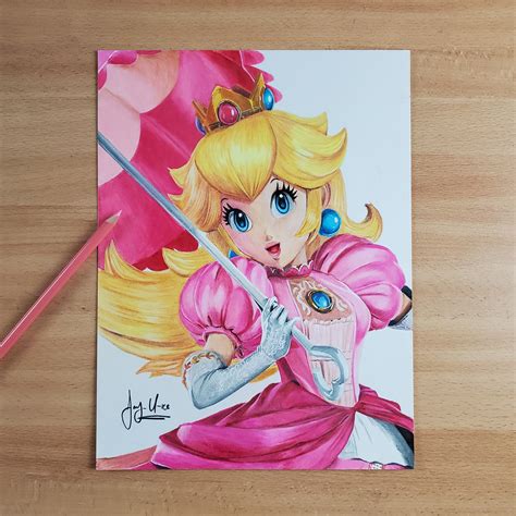 Peaches Mario Drawing At Eula Garcia Blog