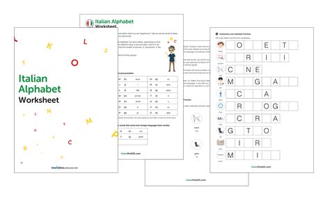 16 Italian Worksheets For Beginners Pdf Printables