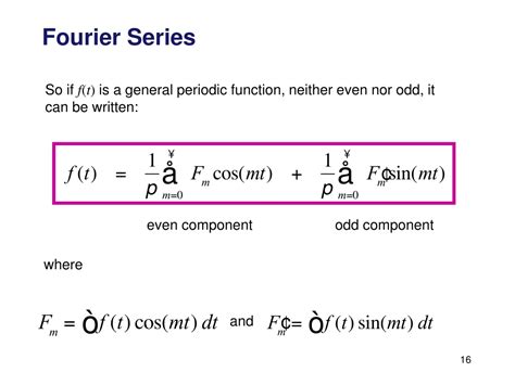 Ppt Fourier Series And The Fourier Transform Powerpoint Presentation