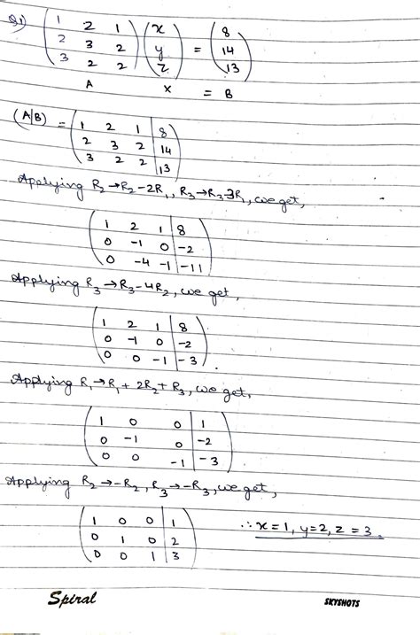 Solution Linear Algebra Assignment Solution Studypool