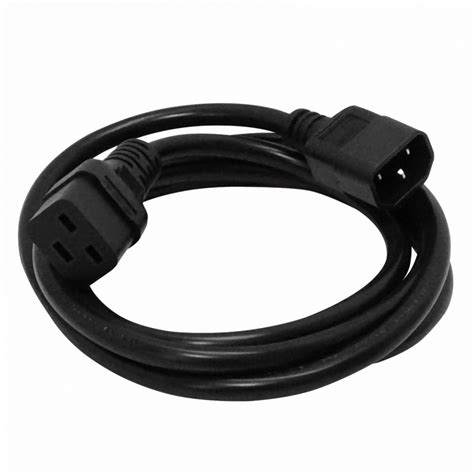 Ccmd Negro C14 Macho C19 Hembra Cable De Poder 10a 15 18mt