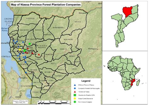 Location Of Planted Forest In The Niassa Province Download