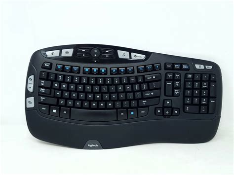 Logitech K350 Wireless Technology Wave Keyboard Black No Usb Receiver Covrick