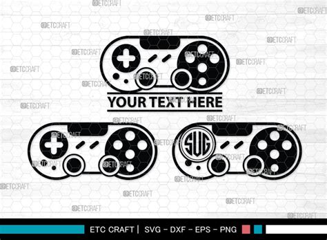 Game Controller Monogram Game Controller Silhouette Game Controller So Fontsy