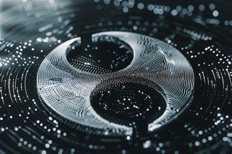 Premium Photo Ying Yang Symbol In Style Of Data Visualization