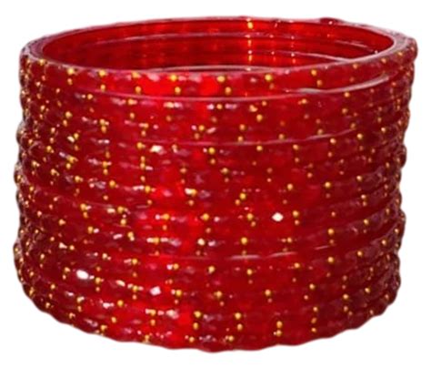 Red Glass Bangle Set Size 28 Inch Diameter At Rs 75set In Mysuru