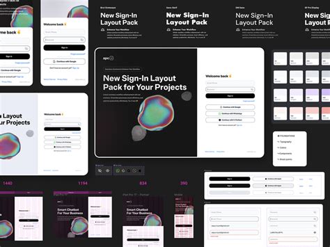 Sign-In Screen UI Kit - Free Figma Resources - Download Sketch Resource