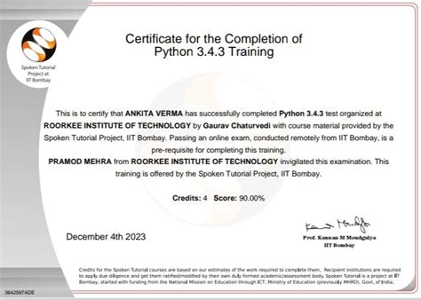 Ankita Verma On Linkedin Python Share Iitbombay Spokentutorial