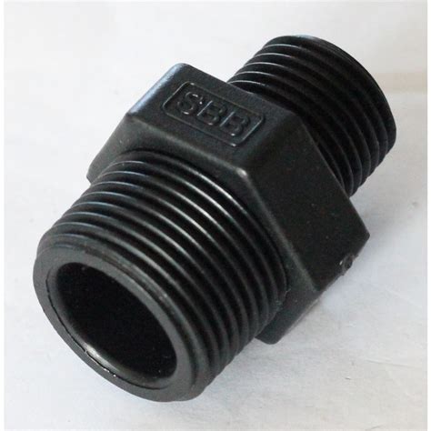 Sbb Poly Hdpe Reducing Reducer Nipple 3 4 Inch X 1 2 Inch 20 Mm X 15 Mm Shopee Malaysia