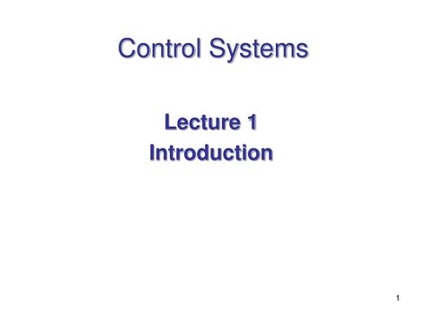 ppt control systems powerpoint presentation free download id 9735507