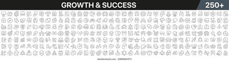 Psychology Mental Linear Icons Collection Big Stock Vector Royalty