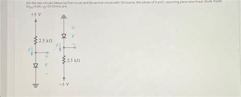 solved for the two circuits below a first circuit and b