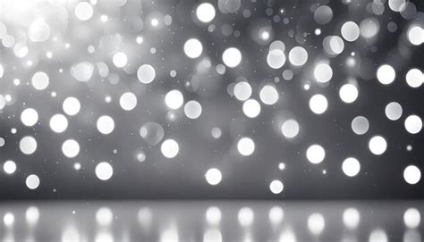 Silver bokeh lights background | Premium AI-generated image