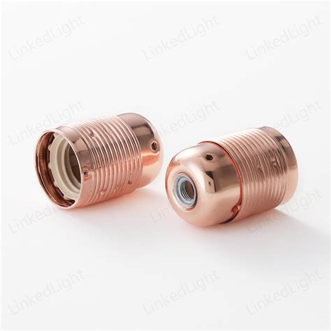 Retro Rose Gold Metal Bulb Holder Lamp Base Socket E27 Lamp Socket And Lamp Base