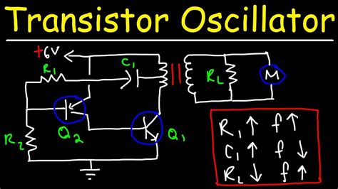 transistor oscillator circuit youtube