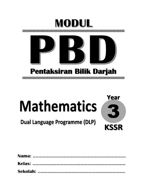 Modul Pbd Maths Year 3 Dlp Pdf Mathematics Arithmetic