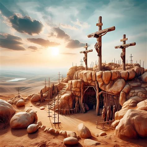 Download Ai Generated Jesus Crucifixion Royalty Free Stock