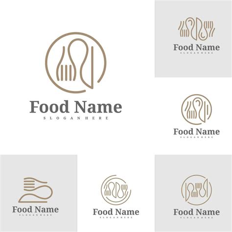 Food Logo Design Green Food Logo Design