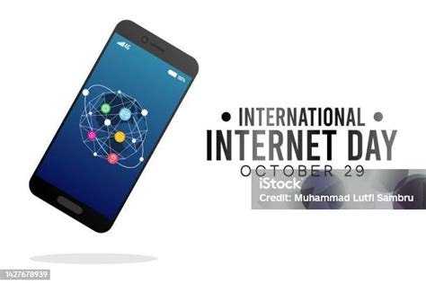 국제 인터넷 데이 벡터 일러스트레이션 인사말 카드 포스터 및 배너에 적합합니다 개념에 대한 스톡 벡터 아트 및 기타 이미지