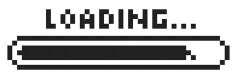 Pixel Loading Bar Y2k Retro 8 Bit Interface Game Progress Level