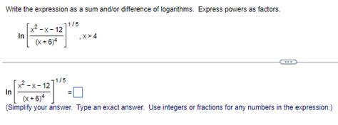 Solved Write The Expression As A Sum And Or Difference Of Chegg Com