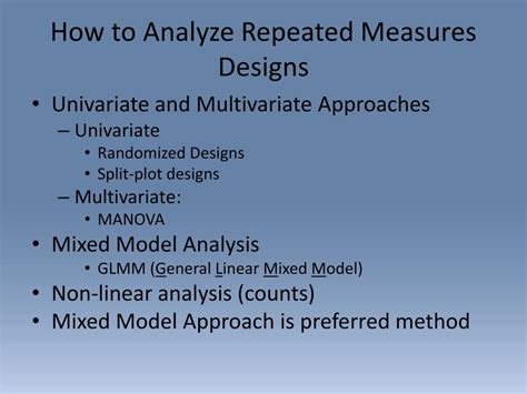 Ppt Repeated Measurements Analysis Powerpoint Presentation Free Download Id3278793