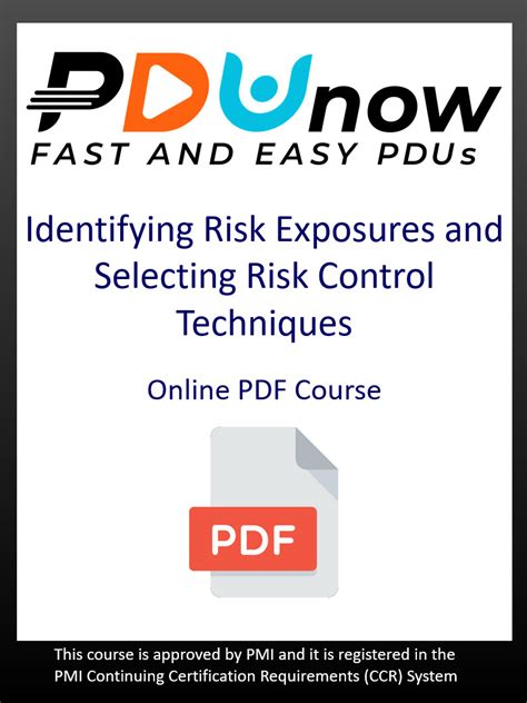 identifying risk exposures and selecting risk control techniques pdunow