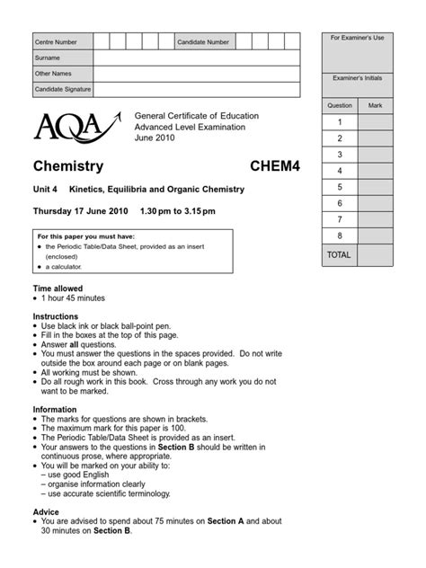Aqa Chem4 W Qp Jun10 Pdf Reaction Rate Polychlorinated Dibenzodioxins