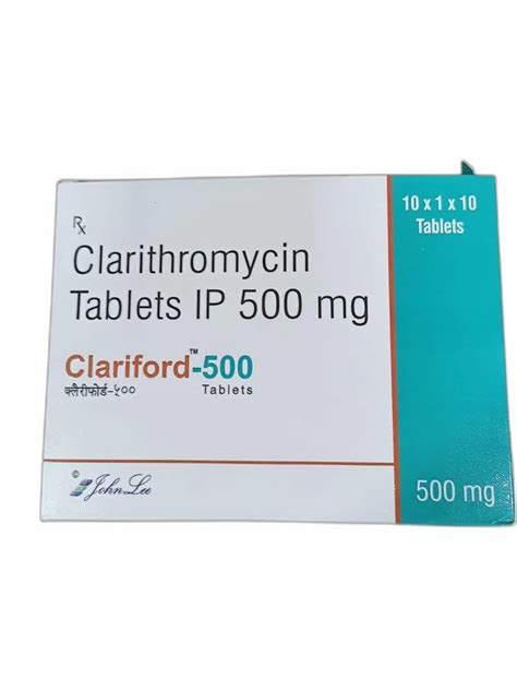 Clarithromycin Tablets 500 Mg At ₹ 343 Strip Claribid Tablet In