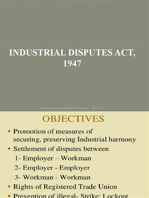 Id Act 1947 Download Free Pdf Justice Crime And Violence