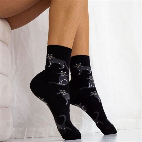 Cat Socks For Women Etsy