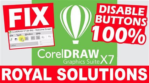How To Fix Disable Iconssave Cut Copy Print Export In Corel Draw X7 Muhammad Jamil Ahmad