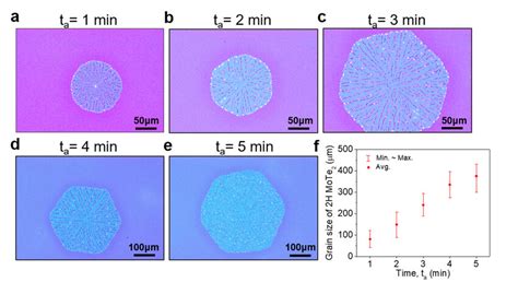 Fig S4 Time Evolution Ta 1 To 5 Min Of Domain A E Morphology And