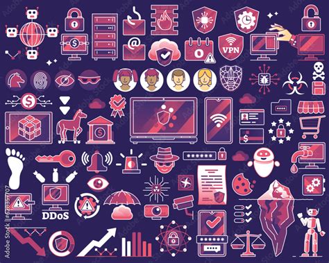 Cyber Security And Online Cyberspace Protection Outline Collection Set