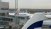 Проекция на стекло в аэропорту Домодедово - YouTube