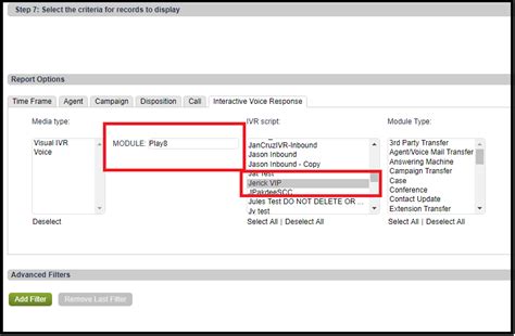 Reporting Custom Report To Show The Call Duration Spent On A Specific Ivr Module From The