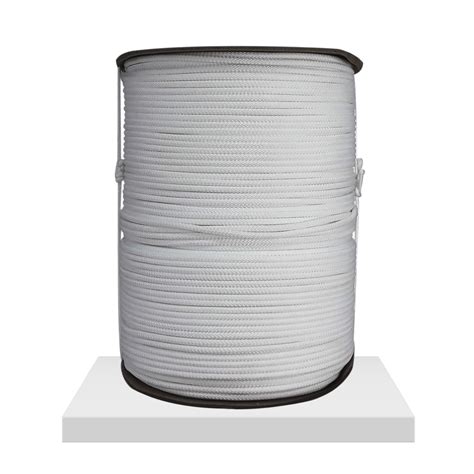 Piola De Poliester Blanca En Rollo Calibre 3 Mm Mexplast