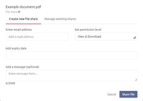 How To Share In Egress Secure Workspace
