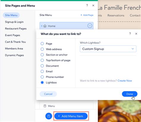 Wix Editor Adding And Managing Links In Your Menu Help Center Wix Com