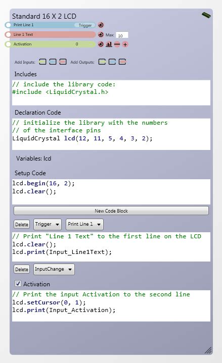 Embrio Custom Arduino Nodes