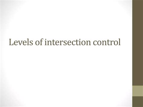 types of intersection of road and design parameters of road