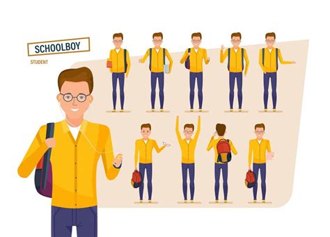 Premium Vector Student In University Behind School Place At Lecture