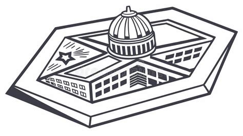 Capitol Building Vector Government Architecture Washington Dc Landmark Design Generative Ai