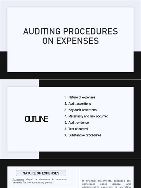 Audit Procedure On Expenses Pdf Pdf Audit Expense