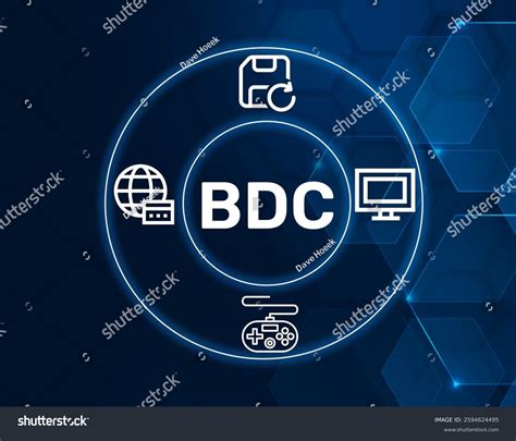 Bdc Backup Domain Controller Acronym Secondary Stock Illustration
