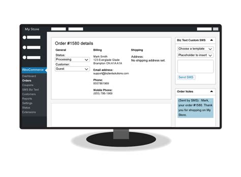 Using Texting SMS On A WooCommerce Store With Biz Text
