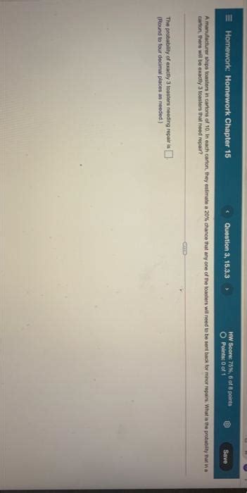 Solved Homework Homework Chapter 15 Question 3 15 3 3 Hw