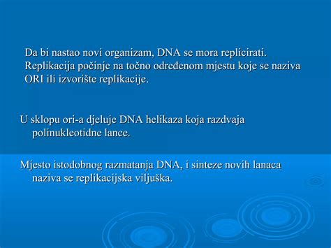 Replikacija Dna Ppt