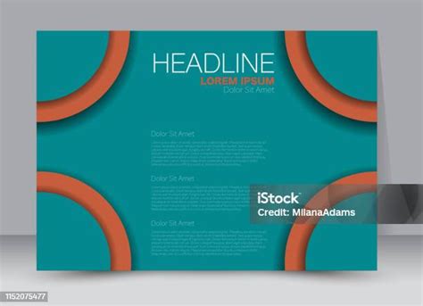 전단지 브로셔 빌보드 템플릿 디자인 가로 방향 A4 용지에 대한 스톡 벡터 아트 및 기타 이미지 A4 용지 가리기 간판